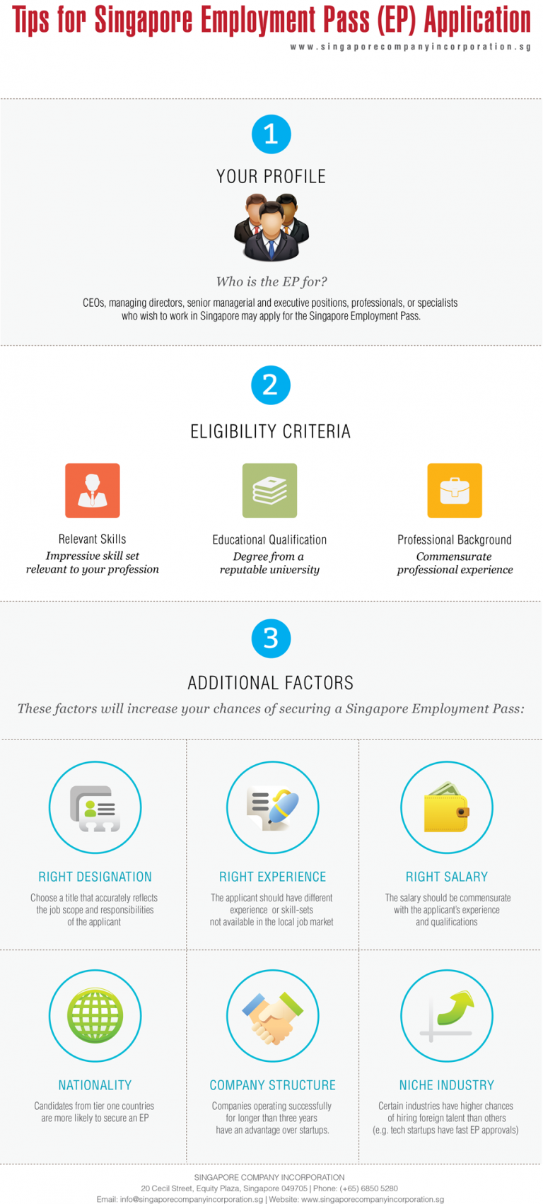 Tips for Successful Singapore Employment Pass Application | Infographics